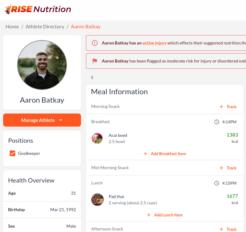 Meal Management | Rise Nutrition Knowledge Base